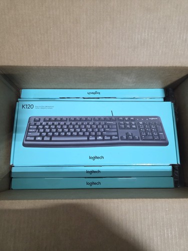 LOT OF 10 NEW Logitech K120 Wired Keyboard for Windows, Full-Size ...