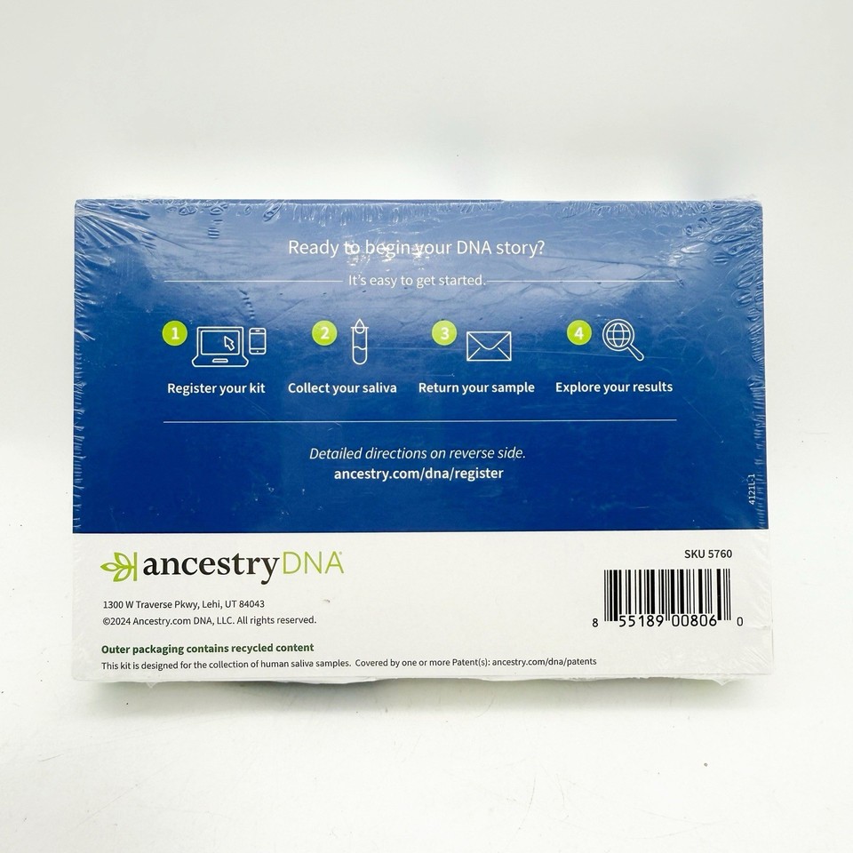 Ancestry DNA Test Kit DNA Activation Kit Genealogy New Sealed ...