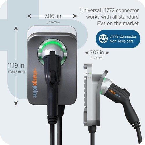 ChargePoint HomeFlex Level 2 EV Charger J1772 Hardwired for Electric ...
