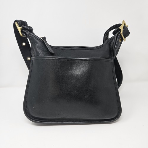 Coach 9966 Legacy Zip Shoulder Bag Black Leather Purse Vintage Old ...