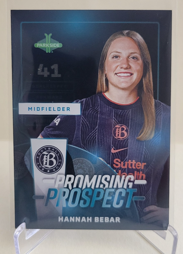 2025 PARKSIDE NWSL VOL 1 HANNAH BEBAR PROMISING PROSPECT PP-3 BAY FC | eBay