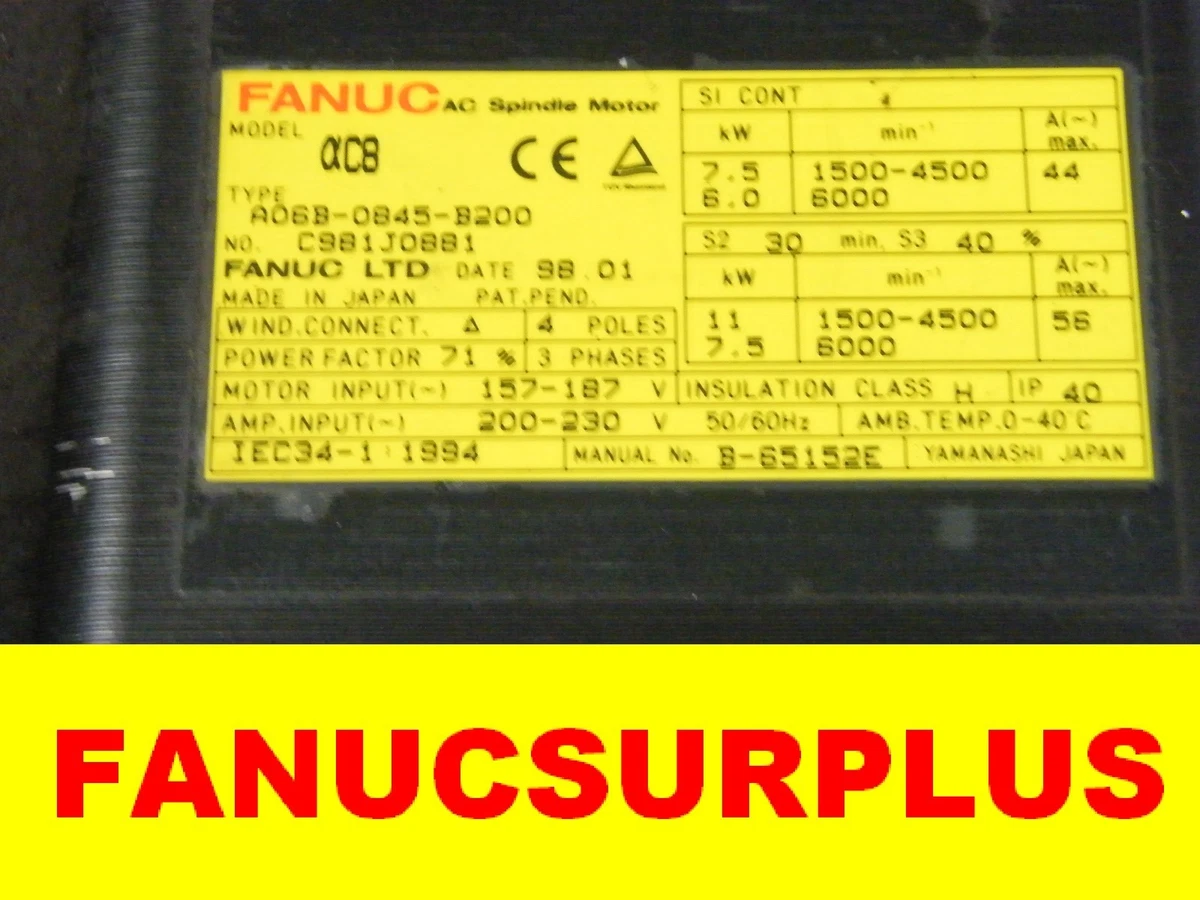How To Read Fanuc Servomotor Nameplate? Explained In, 55% OFF