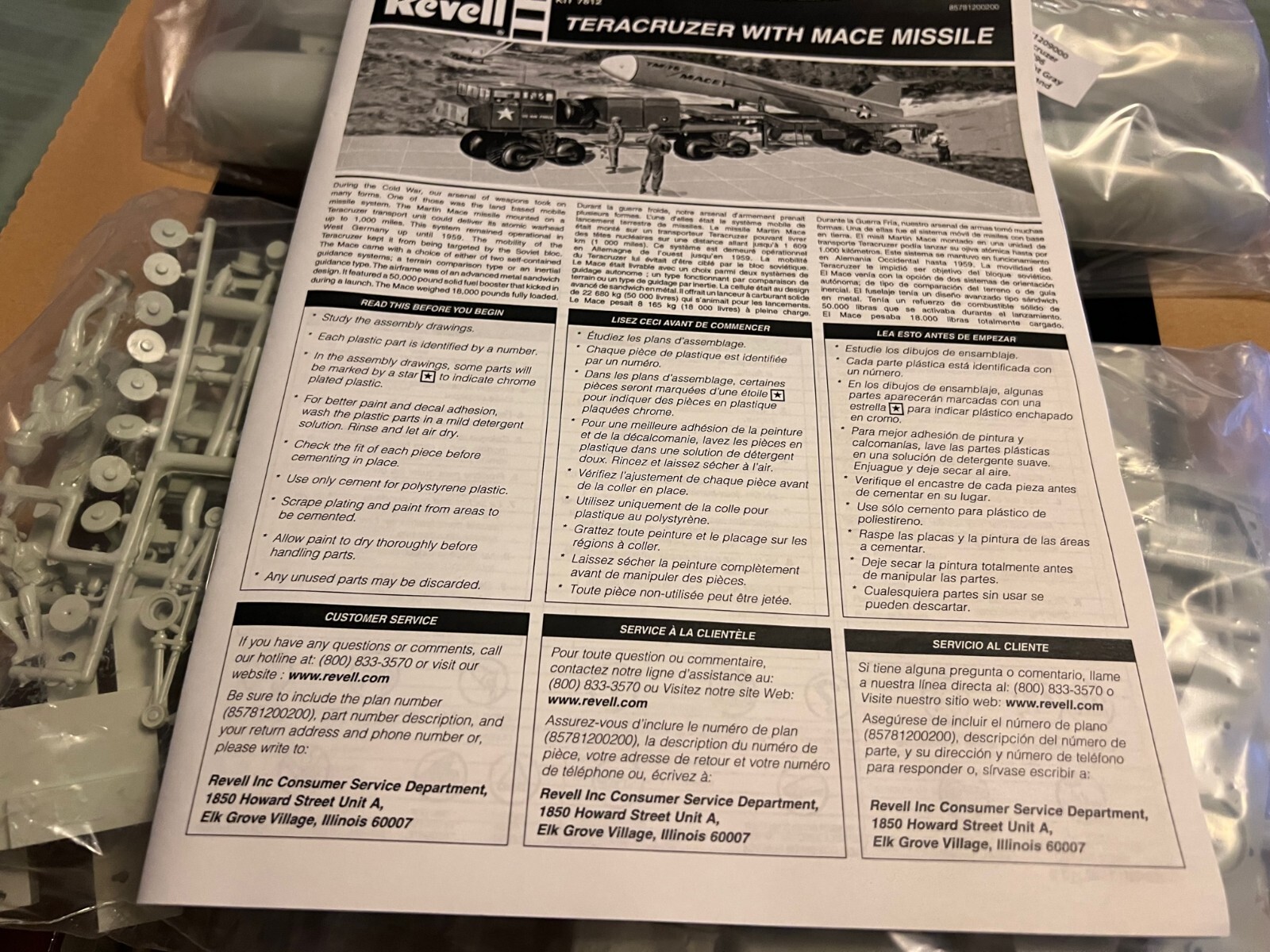 2012 Revell 85-7812 1/32 Teracruzer With Missile Plastic Model Kit in ...