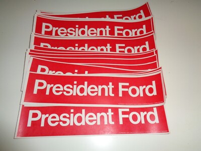 1976 Lot of 50 President Ford Bumper Stickers New Old Stock | eBay