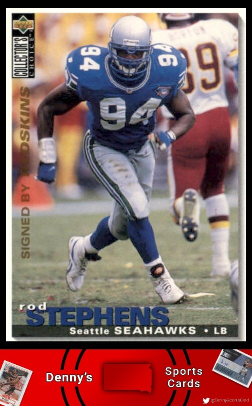 1995 Collector's Choice #148 Rod Stephens Washington Redskins Football ...