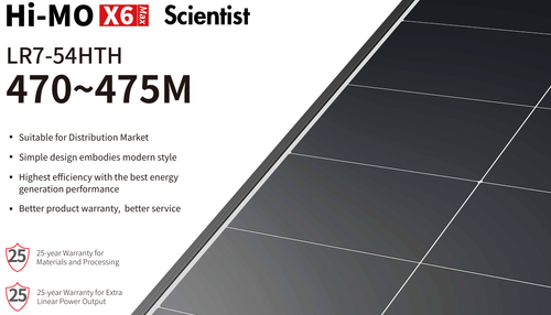Longi Solar Panel 475w Black 108 cell MC4 EV2 Hi-MOX6 LR7-54HTH-475M x ...