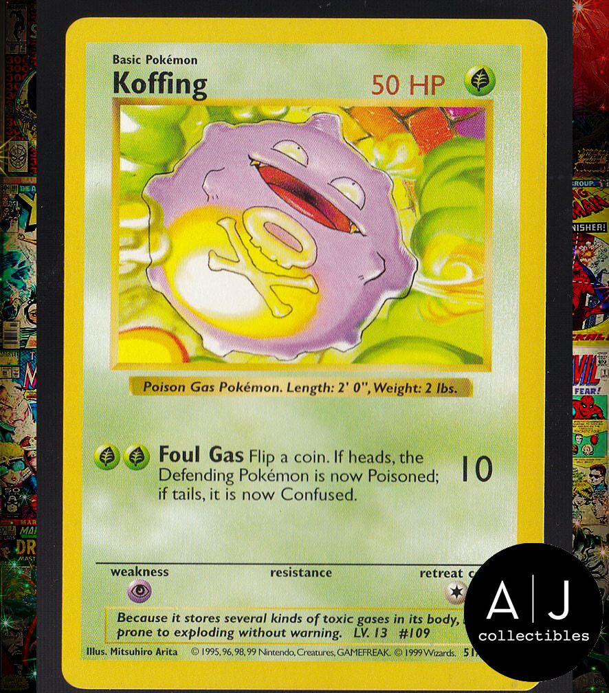 koffing base set pokemon card For Sale - MAVIN