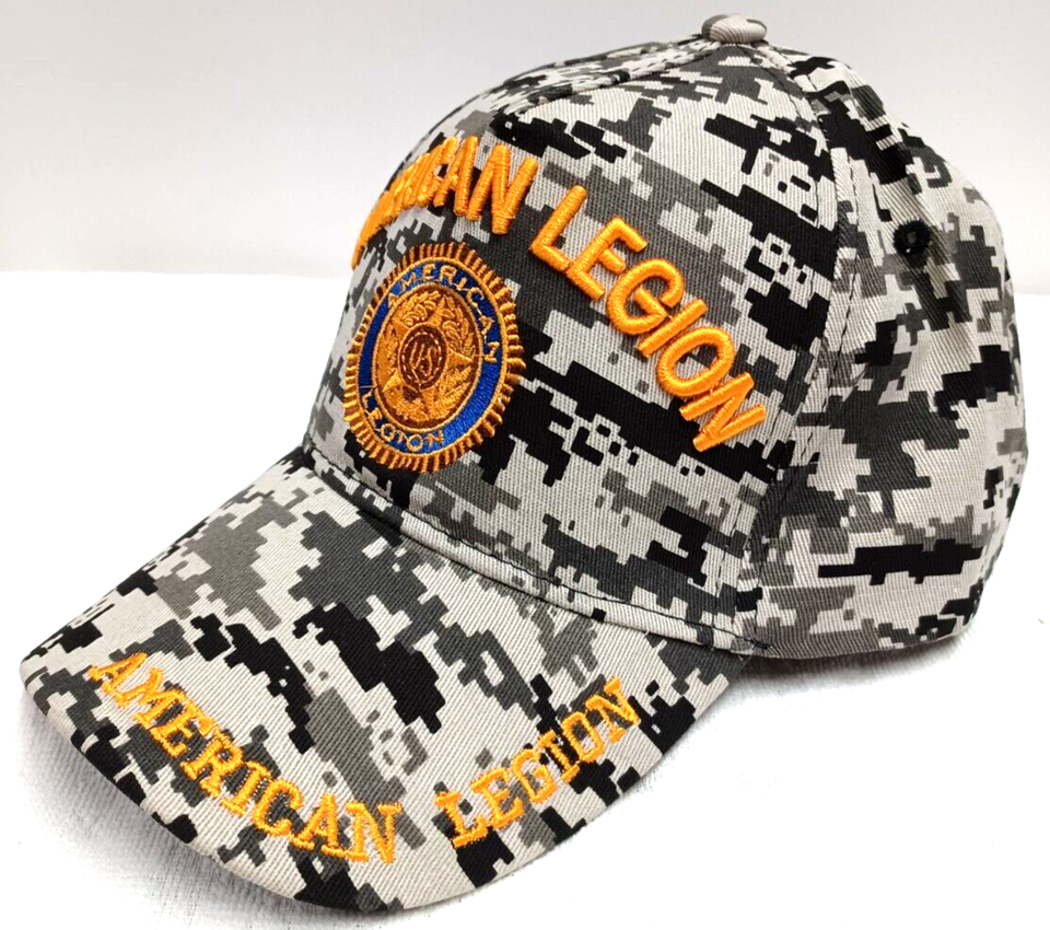 AMERICAN LEGION MILITARY CAP AMERICAN LEGION HAT DIGITAL CAMO WITH ...