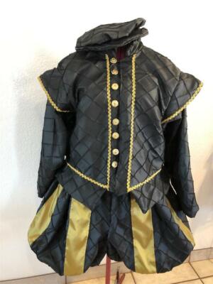 Mens Elizabethan Renaissance Shakespeare Doublet Slops/Breeches Hat, S ...