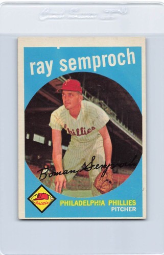 1959 Topps #197 Ray Semproch Phillies EX *DA-B8834 | eBay