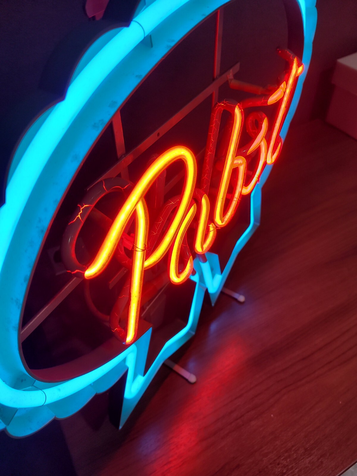 Pabst Blue Ribbon Beer Neon Light Sign 21"x20" with the original Box ...