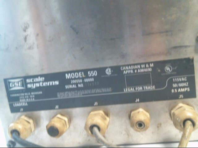 GSE scale systems,Programmable Weigh Indicator, model 550, 200550-00000 ...