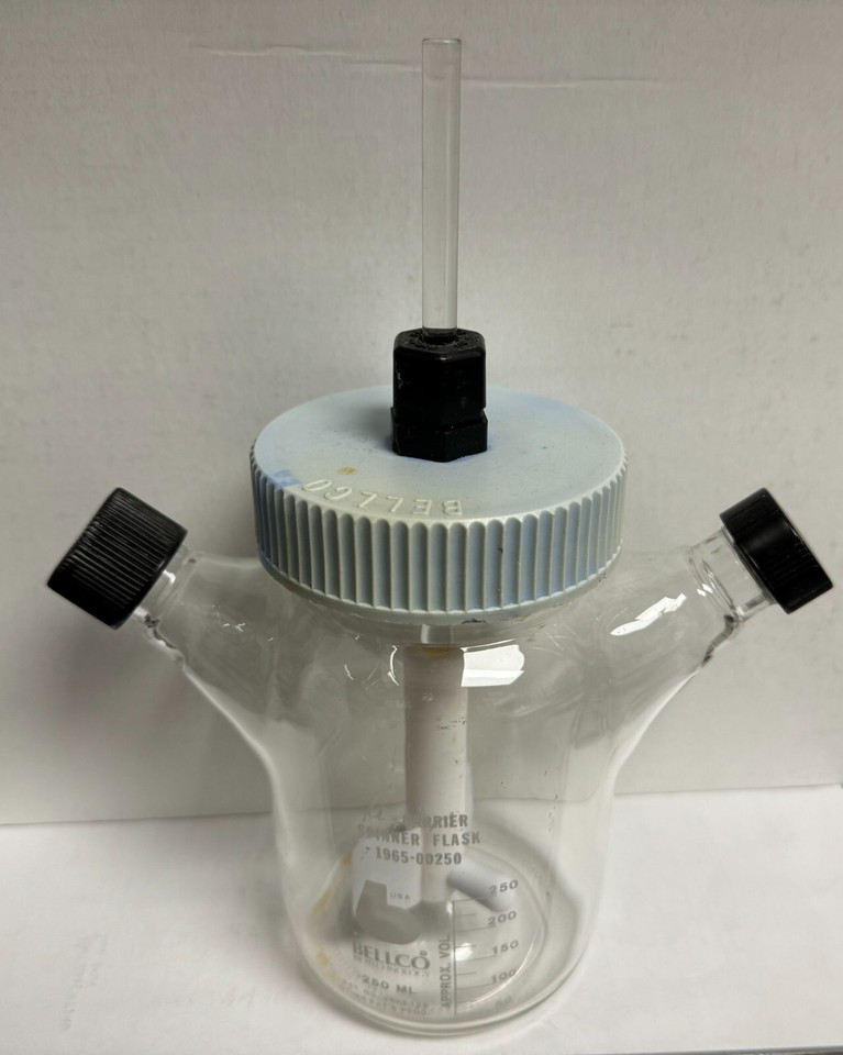 Bellco Reusable 250 mL Glass Spinner Flasks - 2 available | eBay