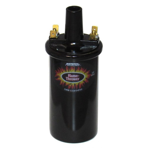 Pertronix Ignition Coil 40511; Flame-Thrower Black 40,000V, Round 3 ...