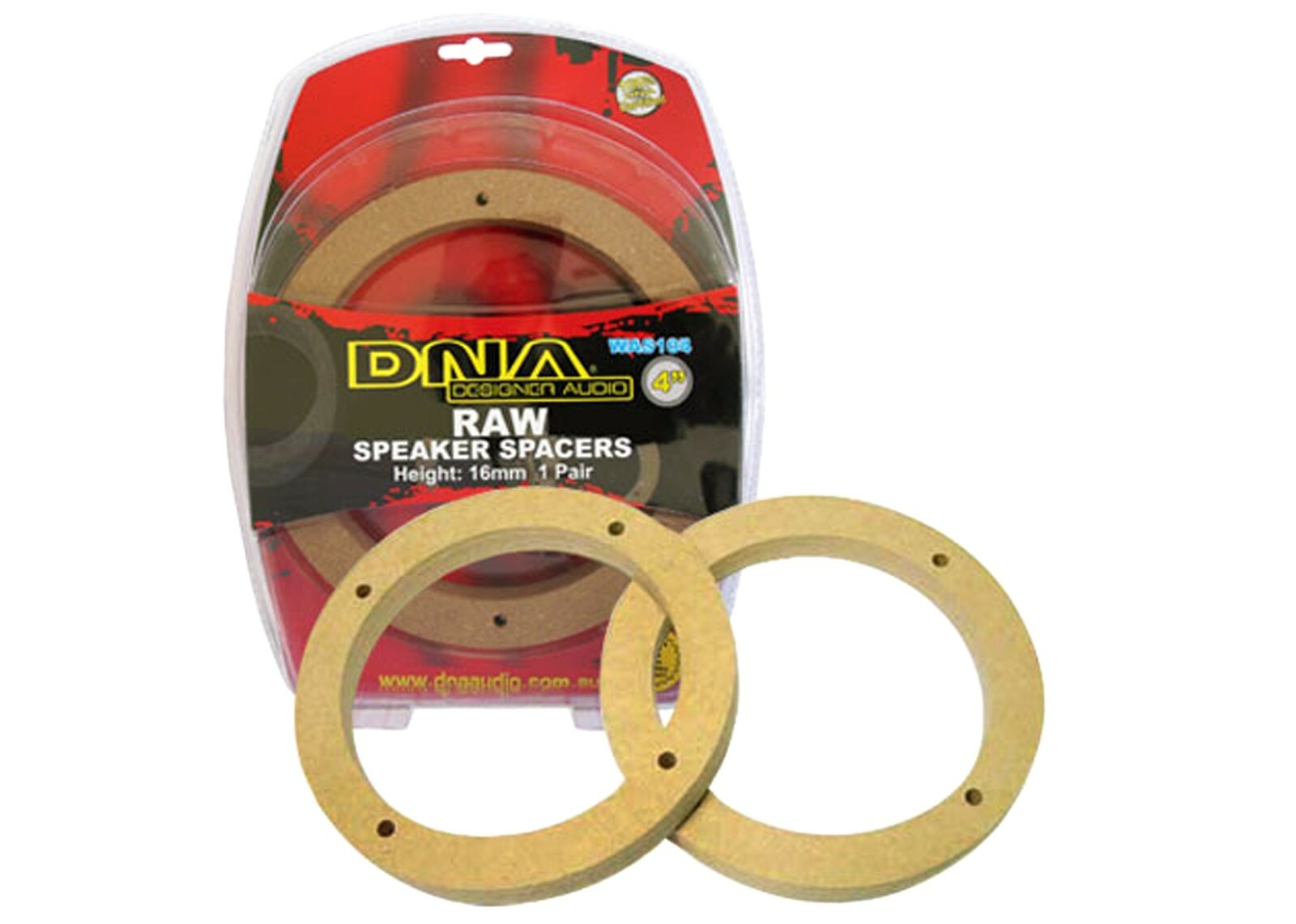 DNA DESIGNER AUDIO RAW WOOD MDF SPEAKER SPACERS 4
