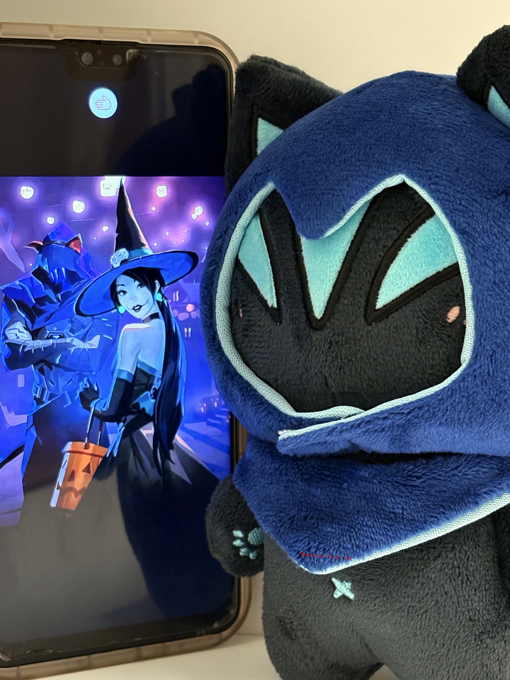 Valorant Omen 15cm Squeaky Cat Plush Toy pendant Stuffed Cotton Anime ...