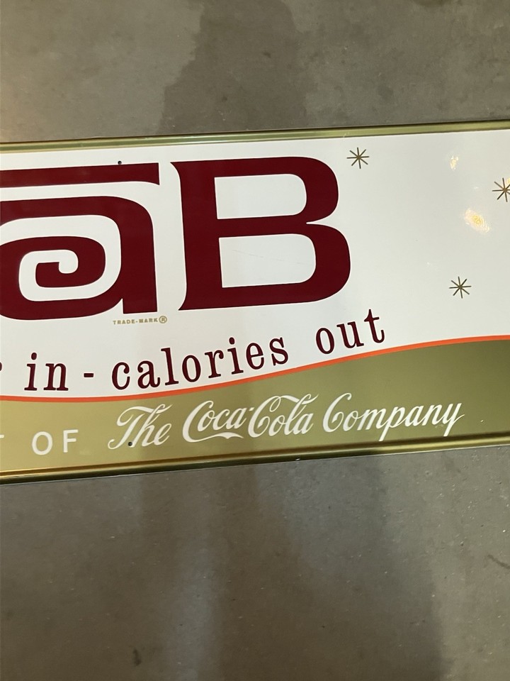 Vintage Tab Coca Cola Tin Sign NOS | eBay