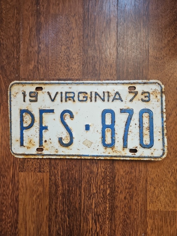 US Licence Plate. Virginia State 1973 | eBay UK