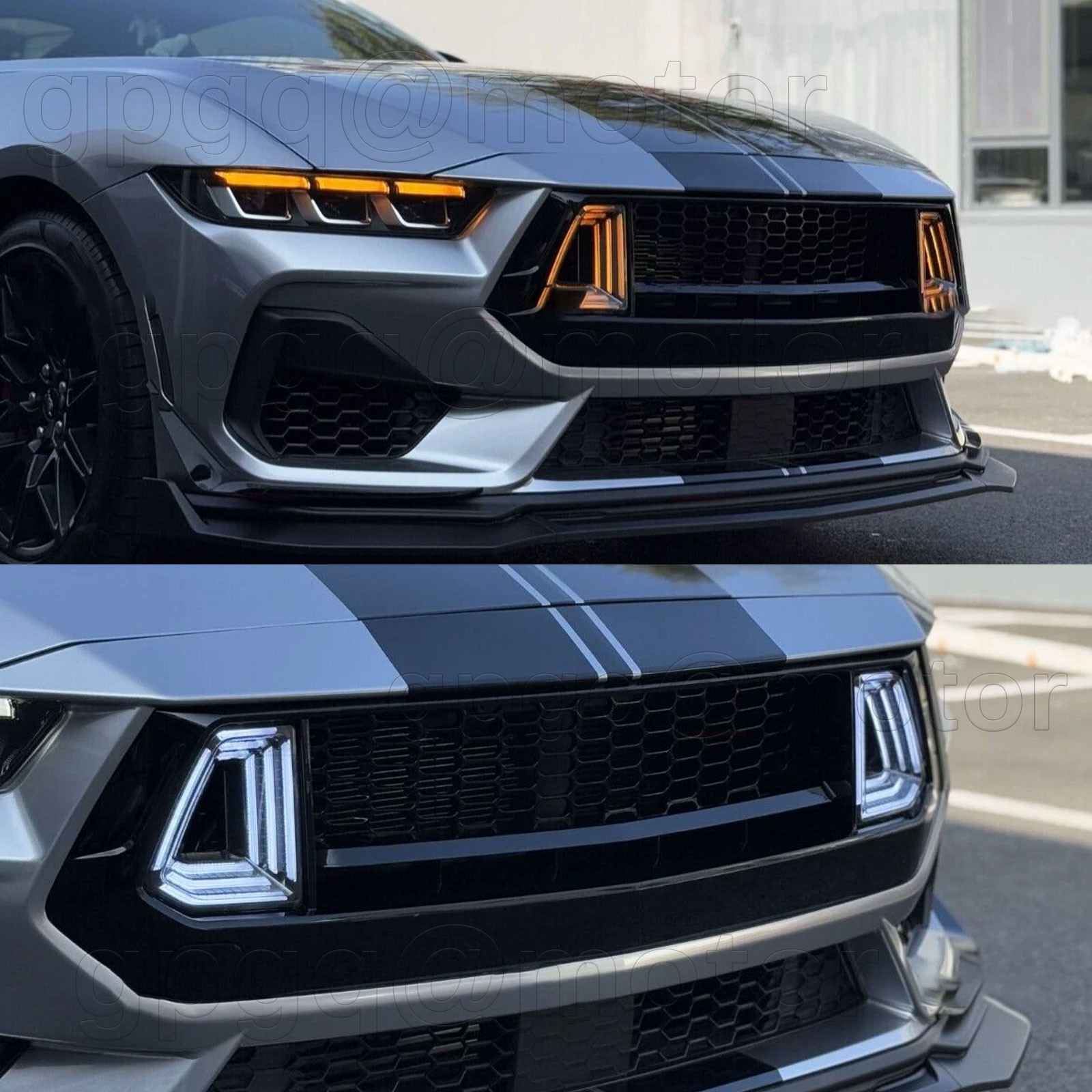 Ford Mustang S650 GT/GTD 2024-2025 Front Grille with LED Halo Rim
