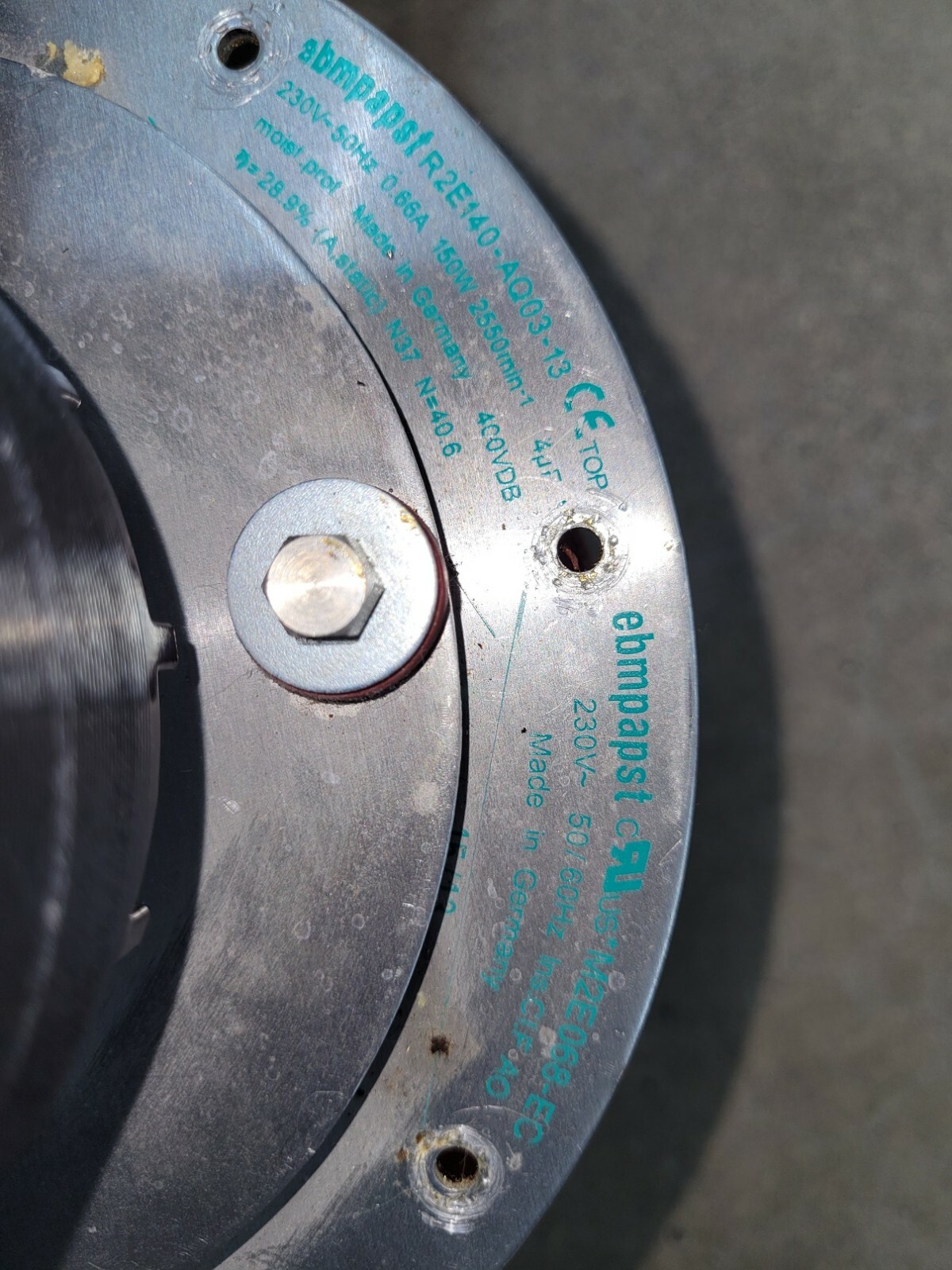 Electrovert Ebmpapst R2E140-AQ03-13 Blower Motor OMNI Excel 10 Reflow ...