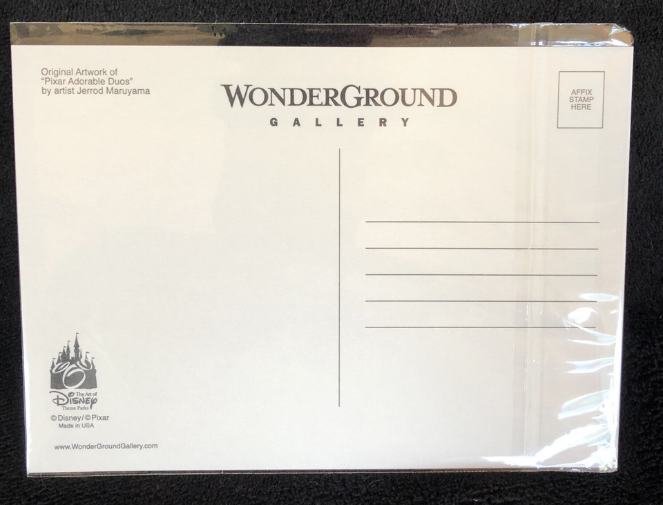 Epcot Festival of the Arts Wonderground Pixar Postcard | eBay