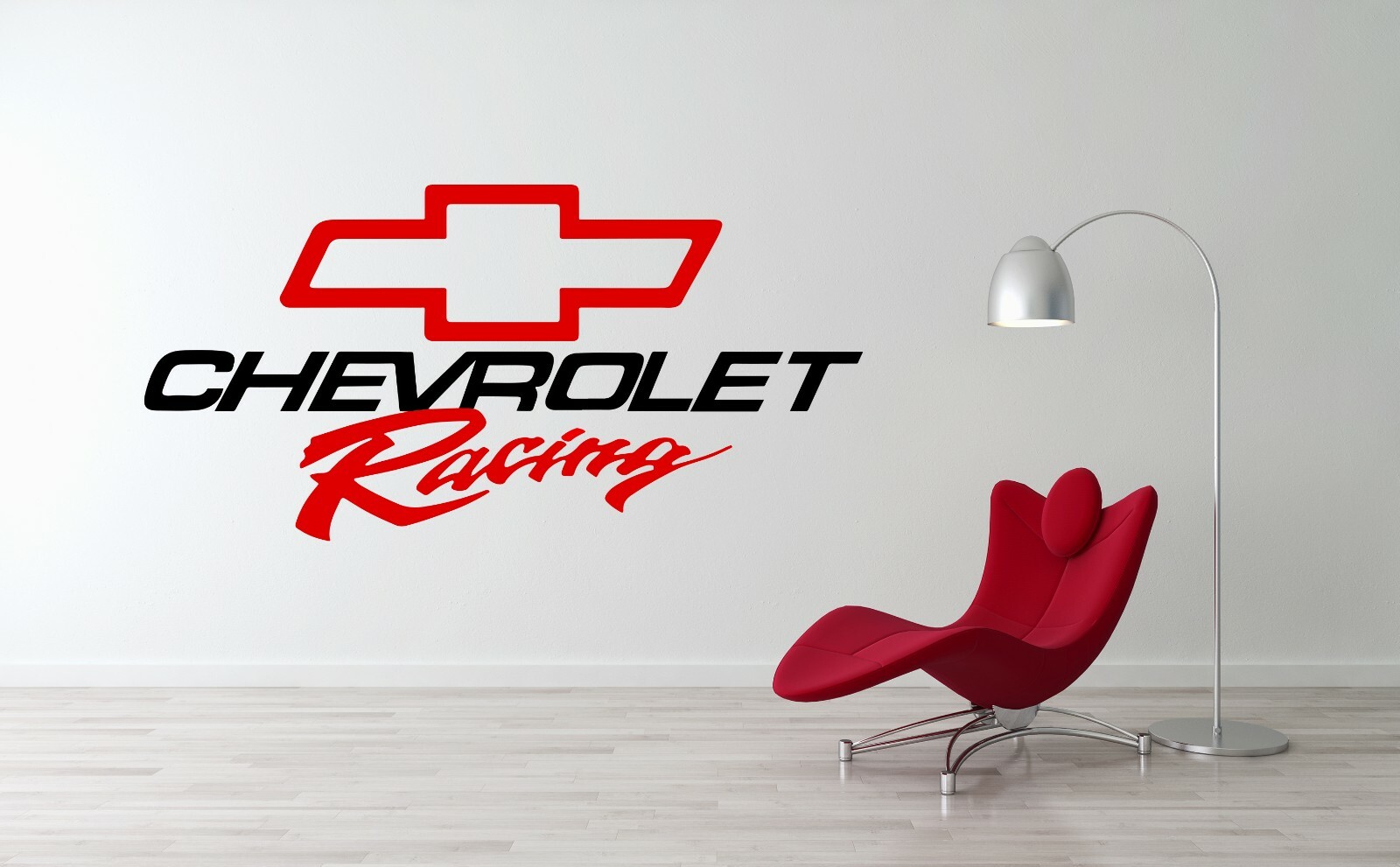 Chevrolet Racing Logo Wall Decal Chevy Racing Sport Mural Art Vinyl ...