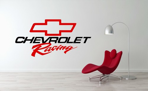 Chevrolet Racing Logo Wall Decal Chevy Racing Sport Mural Art Vinyl ...