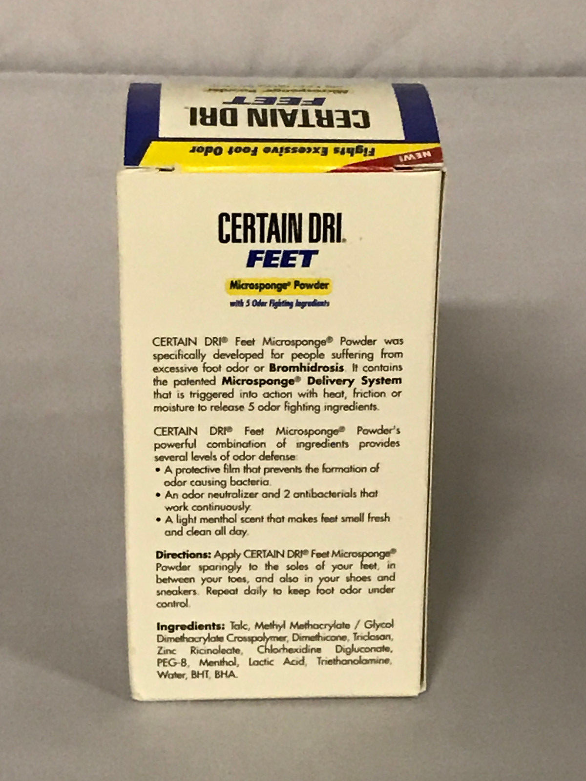 Certain Dri Feet Microsponge Powder 1.25 OZ | eBay