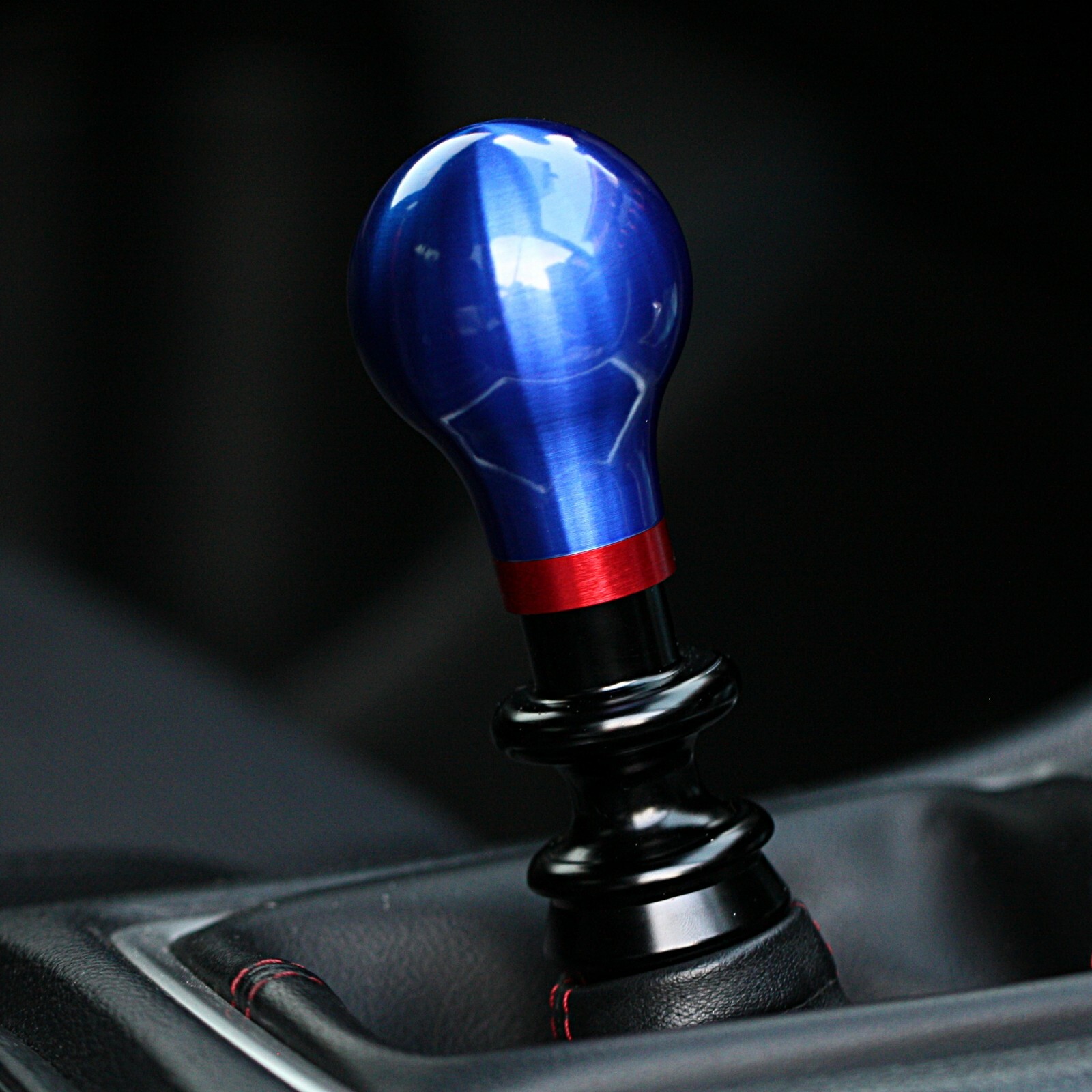 SSCO CANDY BLUE ALUMINUM TC 190 GRAMS WEIGHTED SHIFT KNOB SHIFTER TEAR ...