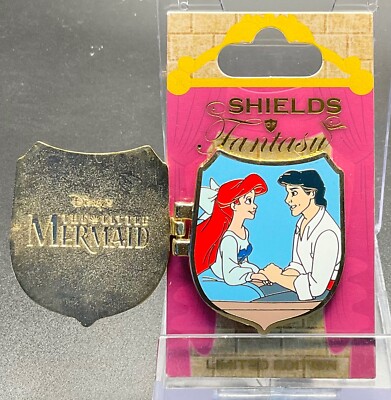 Disney 2015 Shield of Fantasy Eric Ariel Little Mermaid LE 1500 Pin | eBay