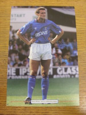 1991-1994 Football Autograph: Ipswich Town - Steve Whitton [Hand Signed ...