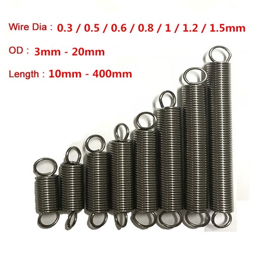 304 Stainless Steel Expansion Extension Tension Spring Wire Dia 0.3-1 ...
