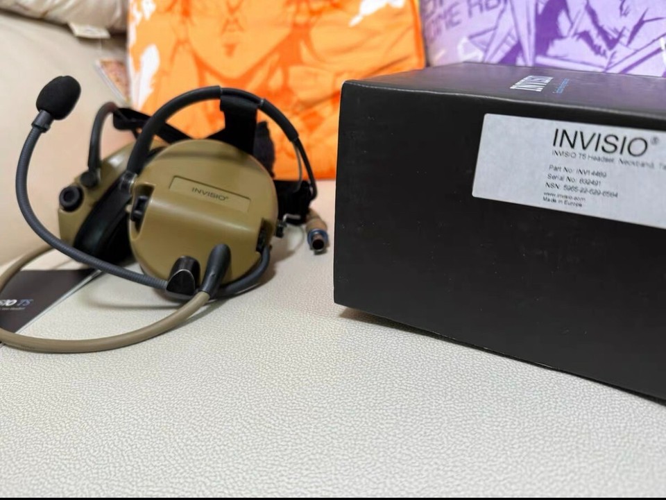 Genuine Invisio T5 Headband Headset Tactical Communication System * NEW ...