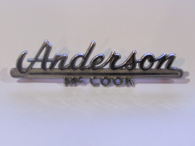 Vintage Anderson Ford Mercury McCook Nebraska Metal Dealer Badge Emblem ...