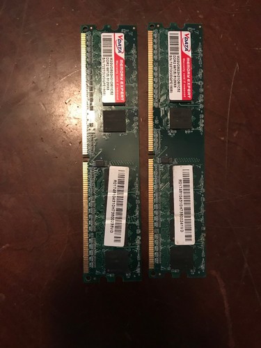 Vdata M2GVD5G3H31O6I1C52 DDR2 667 512MX8 Pair (2X 512 MB (1 GB)) TESTED ...