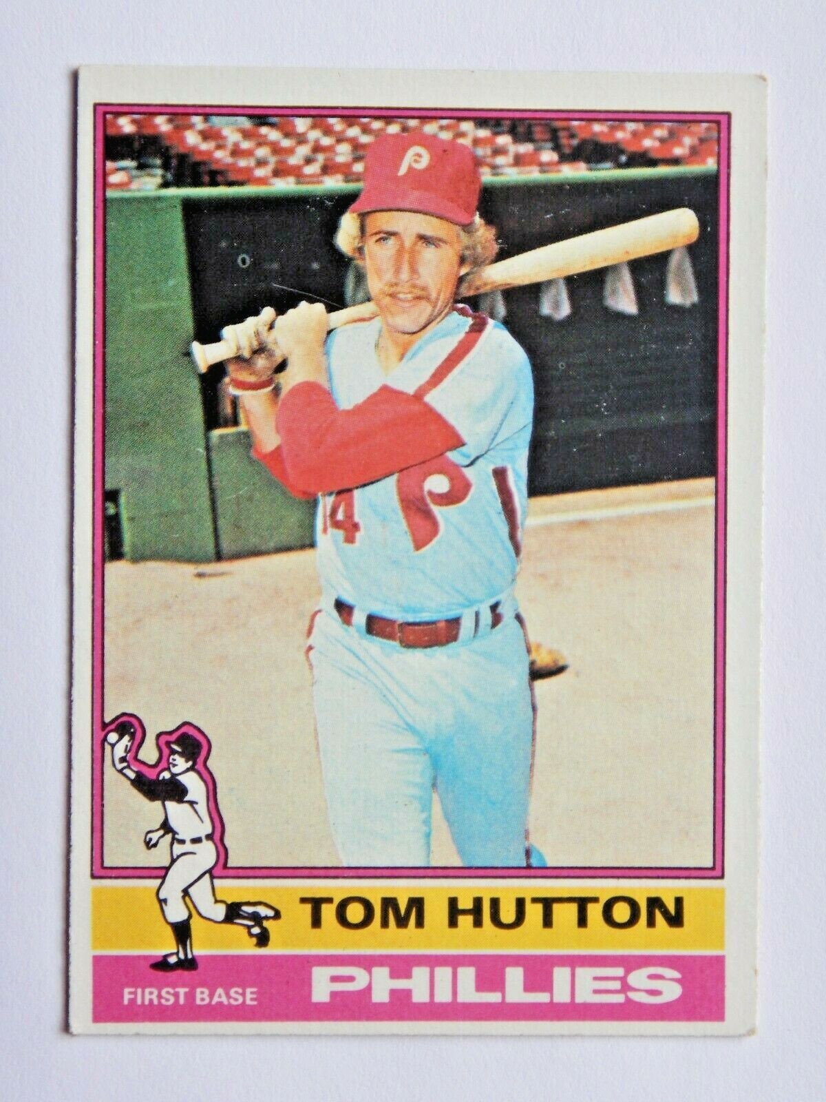 Tom Hutton #91 Topps 1976 Baseball Card (Philadelphia Phillies) VG | eBay