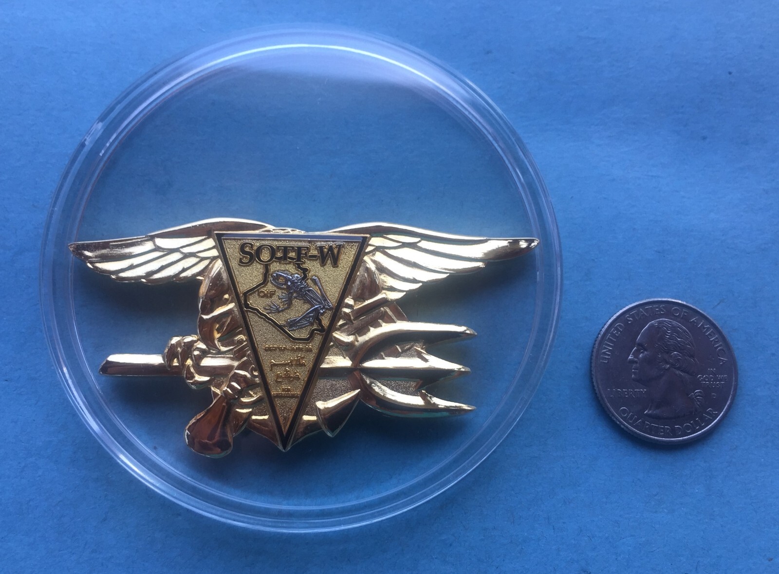 NAVAL SPECIAL WARFARE CHALLENGE COIN SPECIAL OPERATIONS TASK FORCE-WEST ...