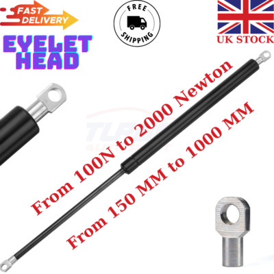 UNIVERSAL GAS STRUT HEAVY LOAD SUPPORT 150MM-1000MM 100N-2000N with ...