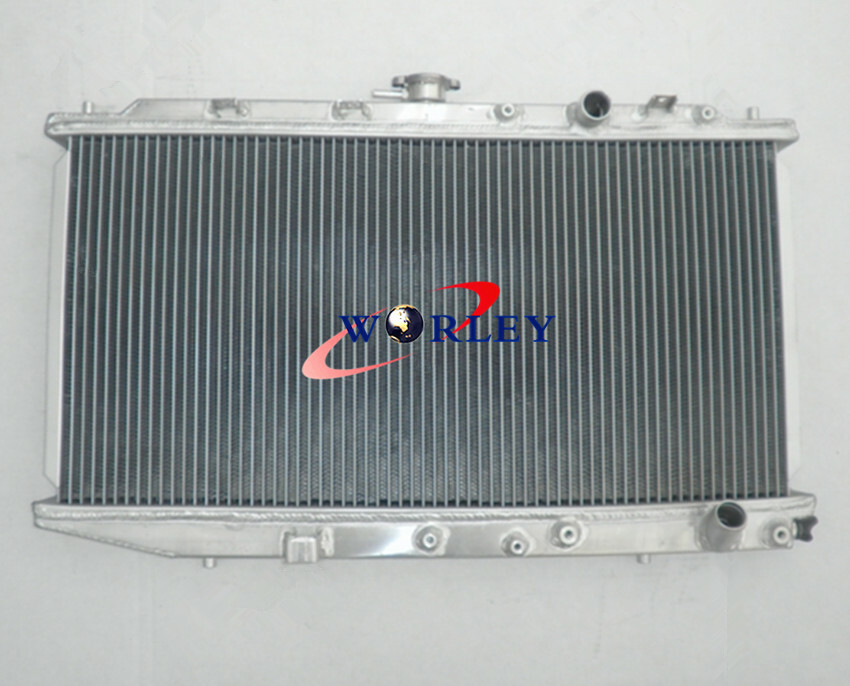 FOR 1988-1991 HONDA CRX CR-X 1.5L 1.6L RACING ALUMINUM RADIATOR & FANS ...