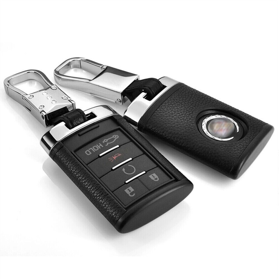Leather Cadillac CTS STS DTS Keyless Entry Remote Transmitter Fob Key ...