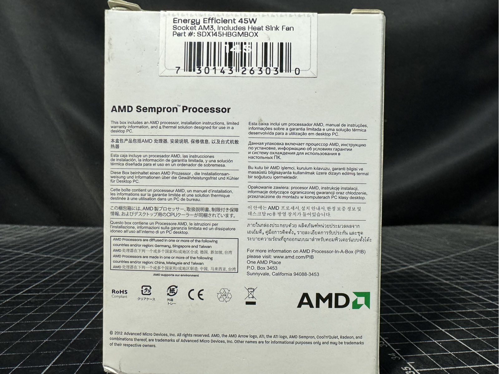 AMD Sempron 145 2.8 GHz (SDX145HBGMBOX) Processor for sale online | eBay