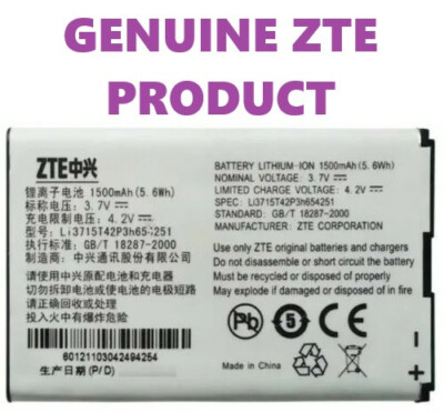 Genuine ZTE Li3715T42P3H654251 Replacement Battery | 1500mAh | For ZTE ...