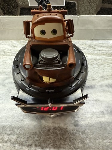 Disney Pixar Cars Talking Tow Truck Mater Digital Alarm Clock AM/FM ...