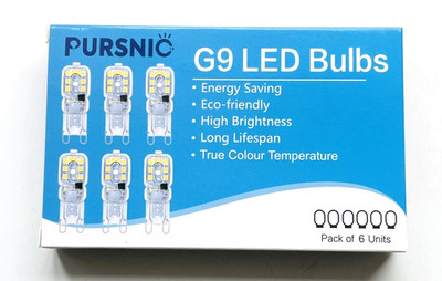 6 X G9 LED BULB 3W COOL WHITE CAPSULE LAMP REPLACE 30W HALOGEN LIGHT ...