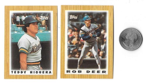 1987 Topps Mini Leaders MILWAUKEE BREWERS Team Set | eBay