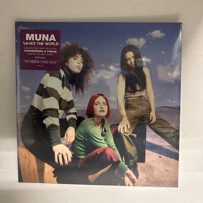 MUNA - Saves the World Vinyl LP Graffiti Records Exclusive RASPBERRIES AND CREAM | eBay