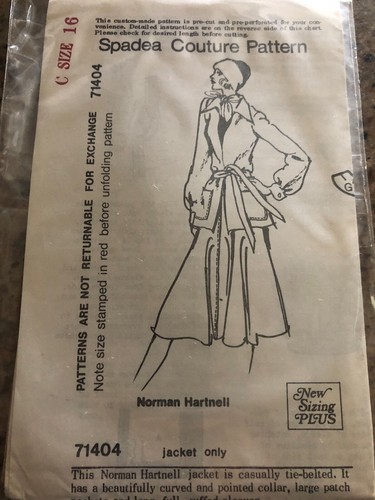 🌷 SPADEA COUTURE #71404-DESIGNER NORMAN HARTNELL - LADIES JACKET ...