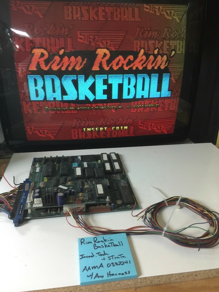 Rim Rockin Basketball JAMMA arcade pcb Tested and Working 100% | eBay