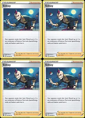 Sidney 241/264 - Pokémon Fusion Strike Trainer Supporter Set - x4 ...