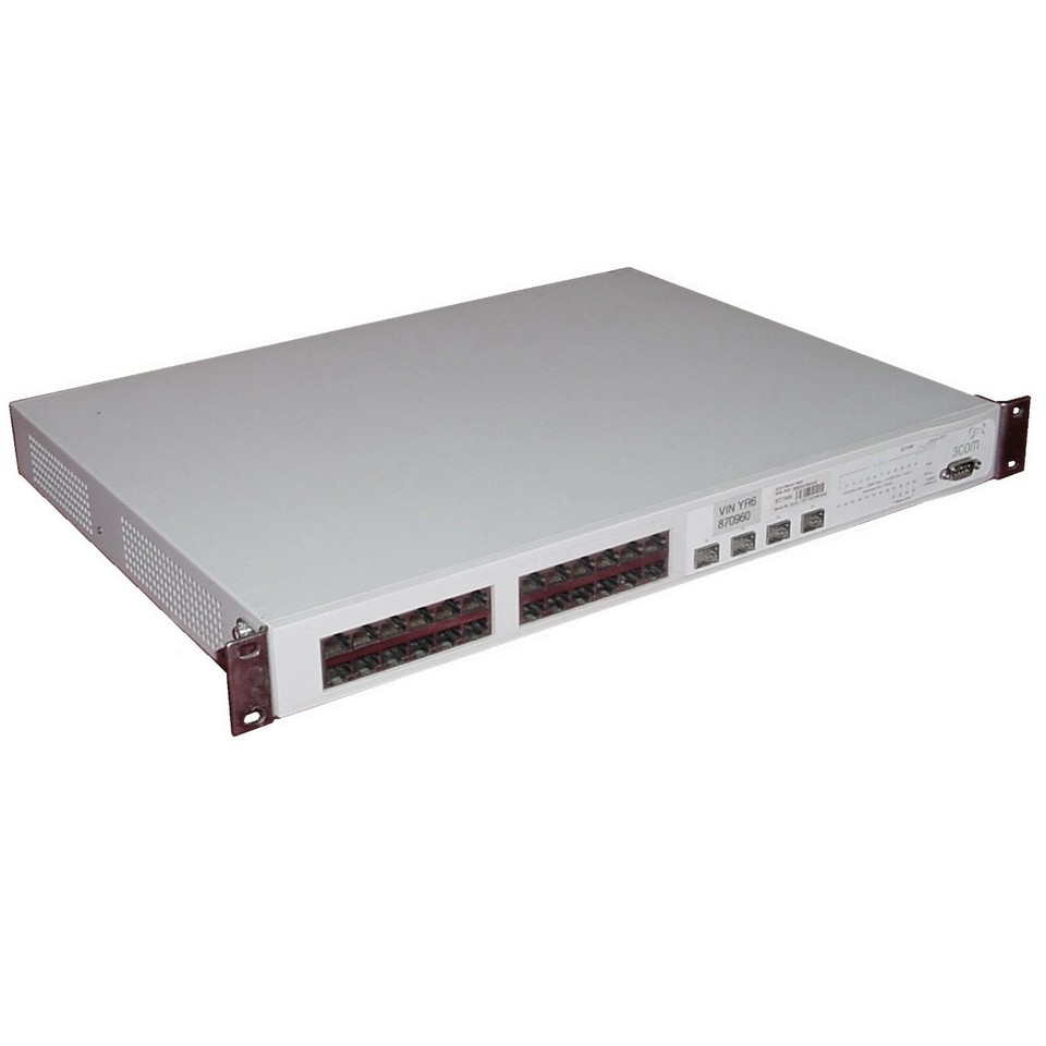 Lot 2x 3Com 3C17400 3824 24 Port Superstack 3 Gigabit Managed 10/100 ...